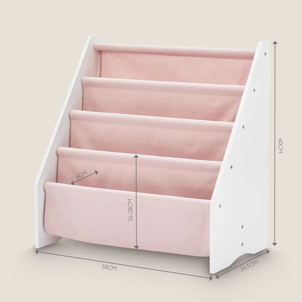 Sling Bookcase Chalk Pink