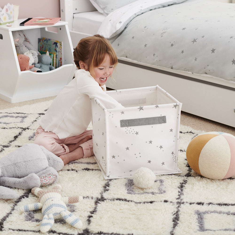 Nursery storage boxes fabric store