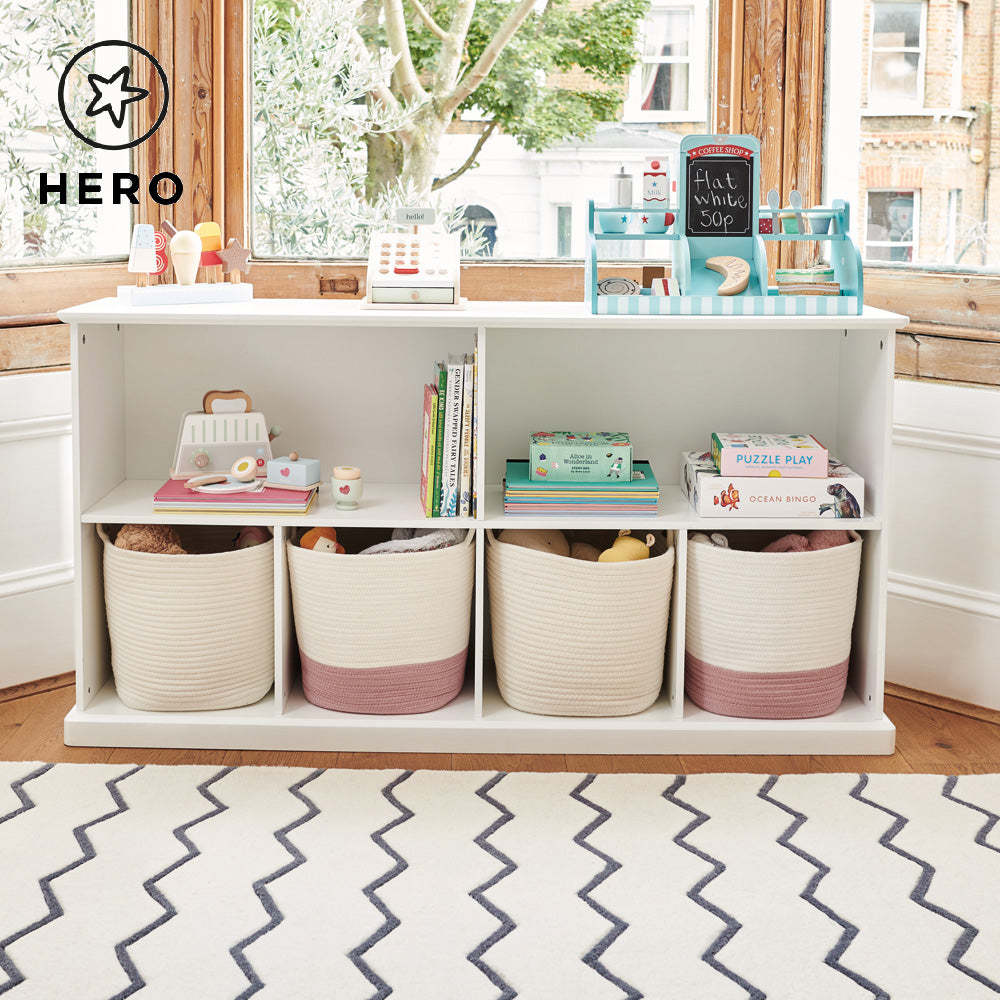 Childrens basket storage unit store