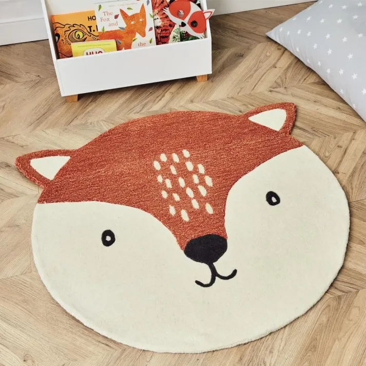 Children's Animal Rug, Fox | Nursery Rug | Great Little Trading Company