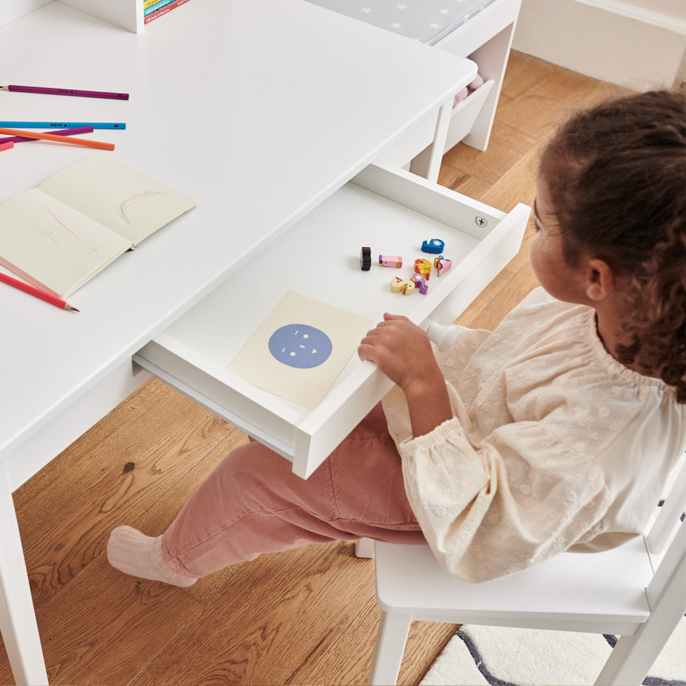 Junior Whittington Study Desk with Storage White