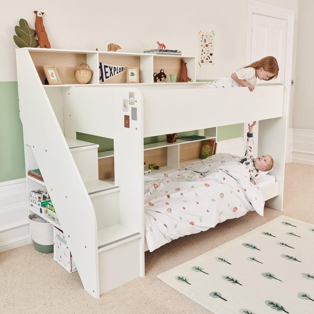 Pioneer Storage Bunk Bed with Stairs Great Little Trading Company