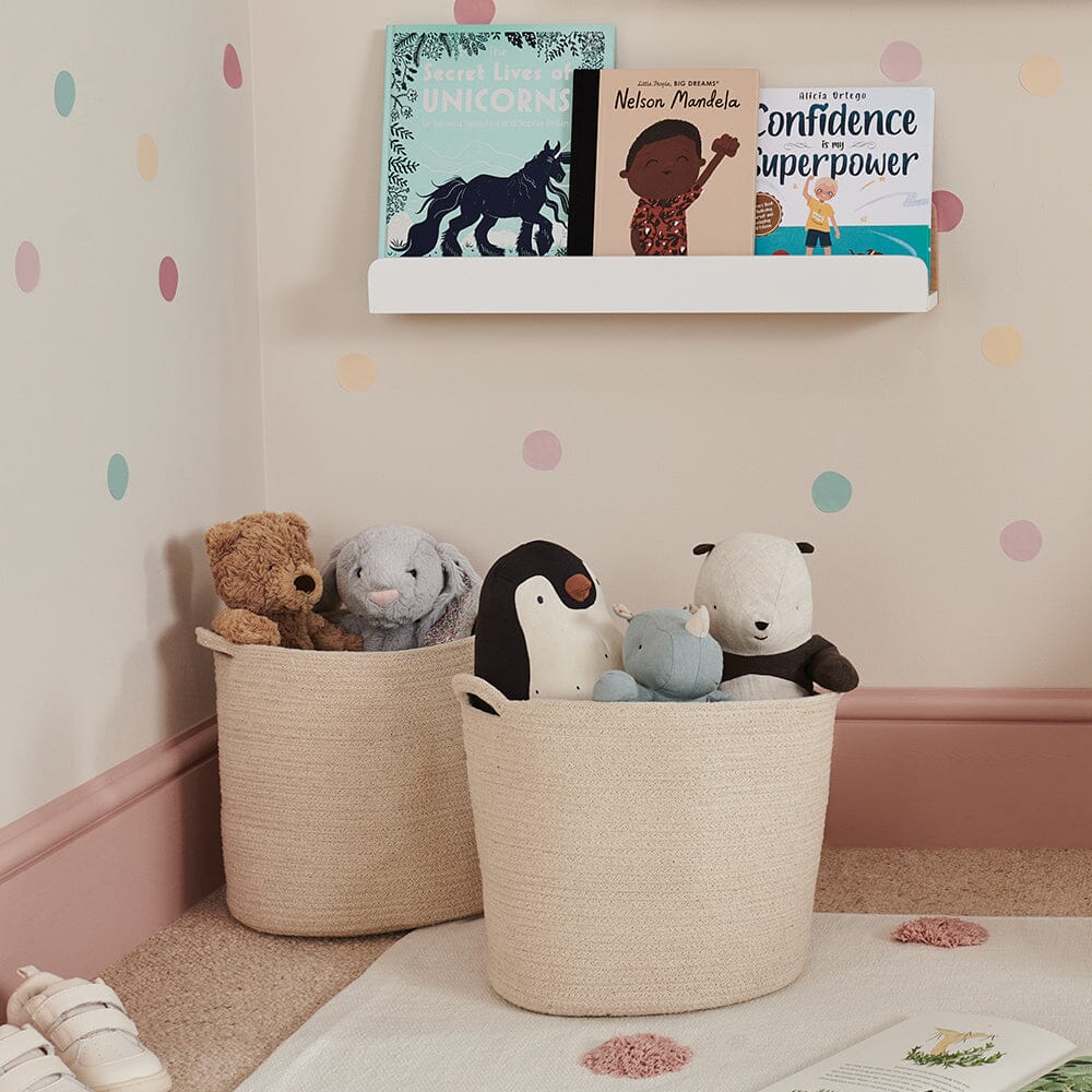Kids room storage baskets store