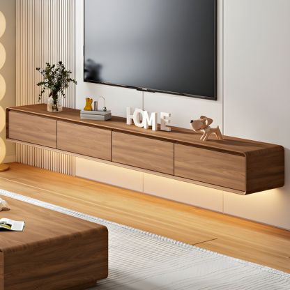Modern Floating TV Stand with 2 Drawer and Cable Management Perfect for 100 TVs Shoptvstand