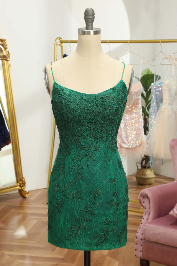 Women Short Prom Dress Lilac Spaghetti Straps Backless Cocktail Dress ...