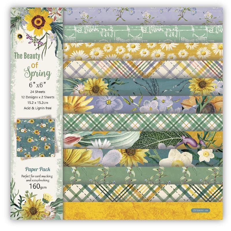 6 Inches The Beautify of Spring Background Paper -lifescraftart