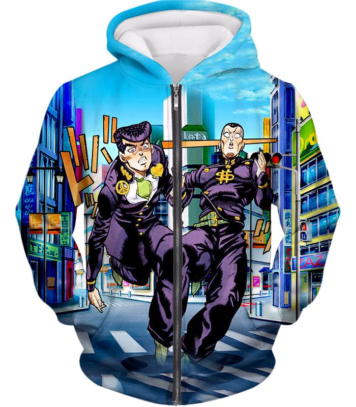 Anime Adventure C Josuke and Nijimura Anime Zip Up Hoodie JO015-otakuplan
