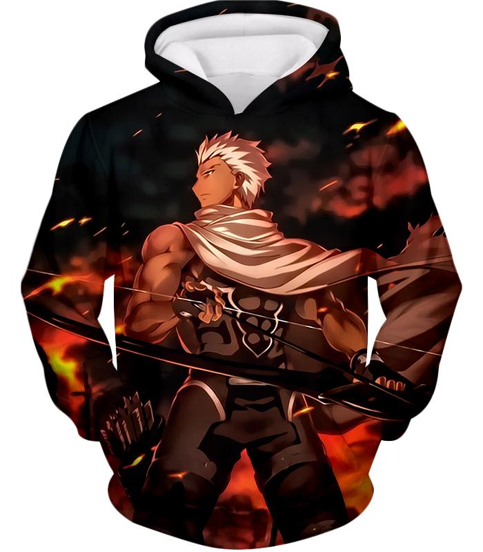Fate Stay Night Cool Heroic Spirit Archer Shirou Emiya Action Hoodie F ...