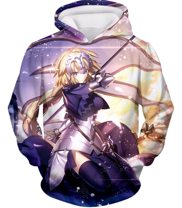 Fate Stay Night Awesome Ruler Jeanne dArc Apocrypha Action Hoodie FSN0 ...