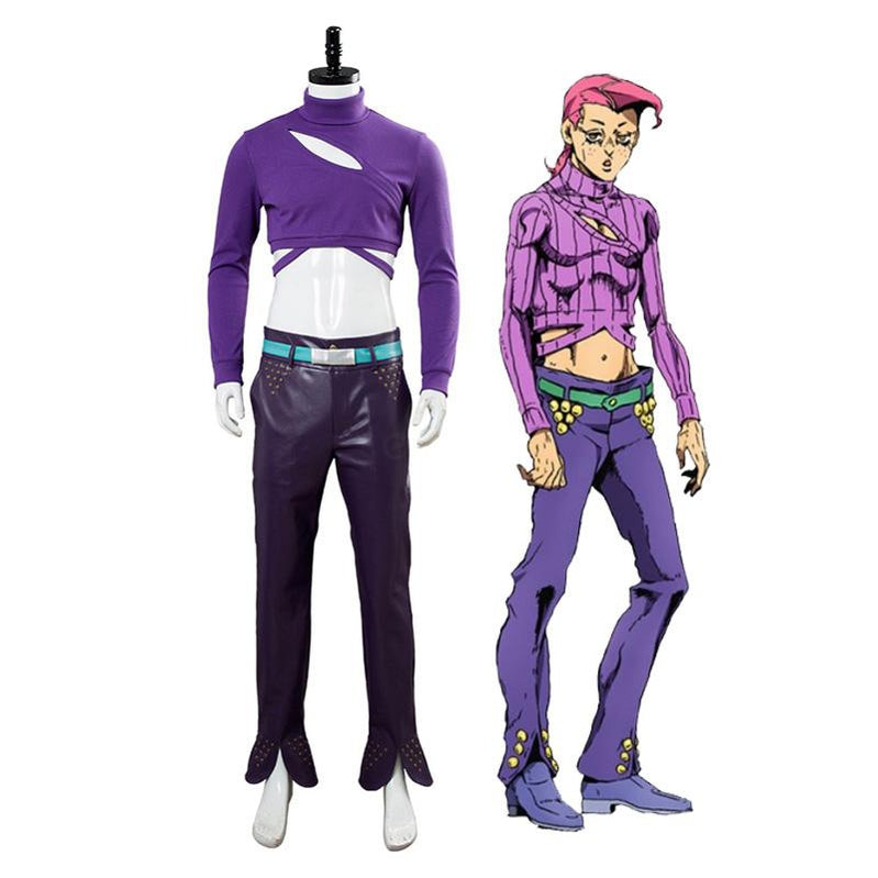 Anime Bizarre Adventure Golden Wind Vinegar Doppio Cosplay Costume ...