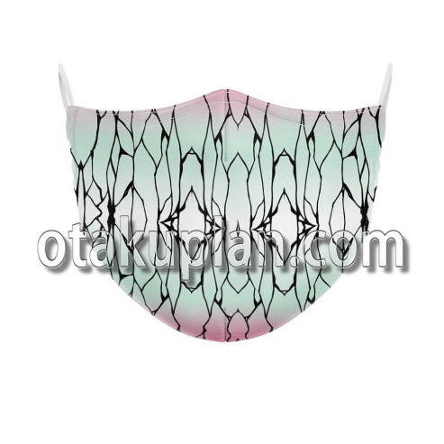 Demon Slayer Kimetsu No Yaiba Shinobu Kocho Face Mask-otakuplan