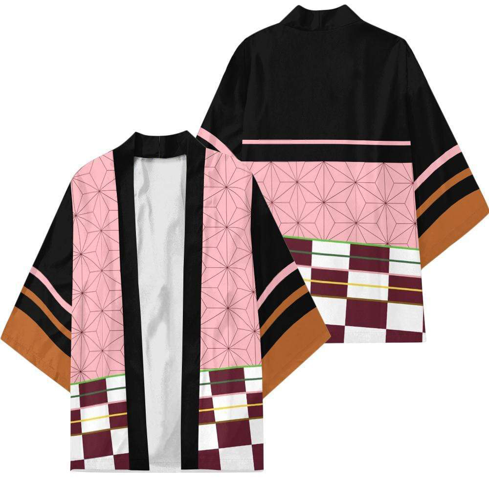 Demon Slayer Nezuko Modern Kimono Custom Uniform Anime Clothes Cosplay ...