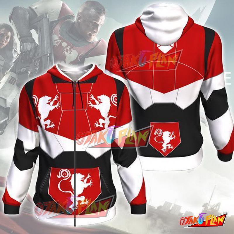 Destiny 2 Cosplay Zip Up Hoodie-otakuplan