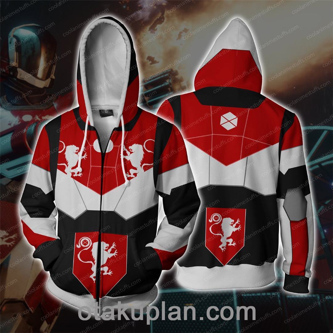 Destiny 2 Zip Up Hoodie-otakuplan