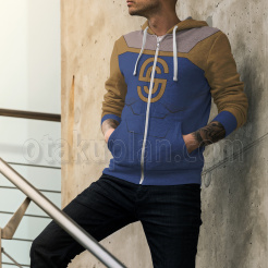 Invincible Shapesmith Blue Uniform Cosplay Zip Up Hoodie – otakuplan