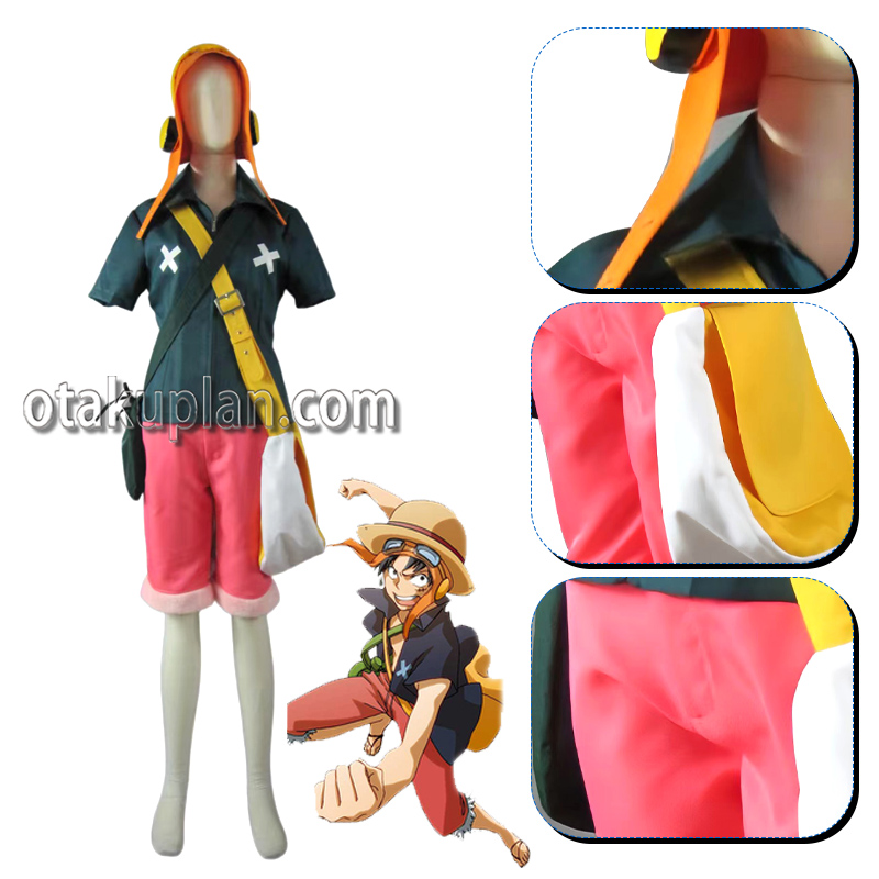 One Piece Monkey D Luffy Adventure Suit Cosplay Costume-otakuplan