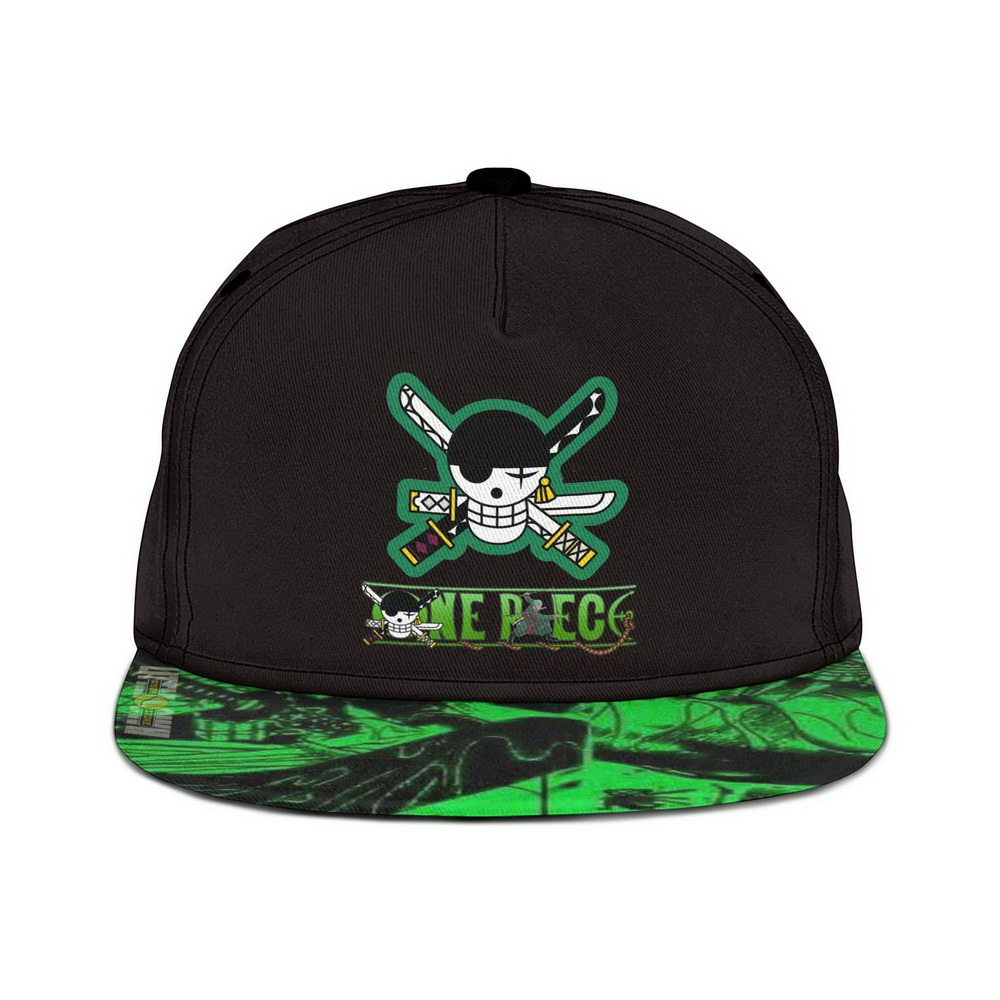 Roronoa Zoro Symbol Custom One Piece Anime Snapback-otakuplan