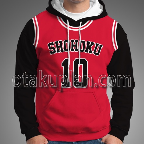 Slam Dunk SHOHOKU Basketball Team Jacket Custom Name Cosplay Hoodie ...
