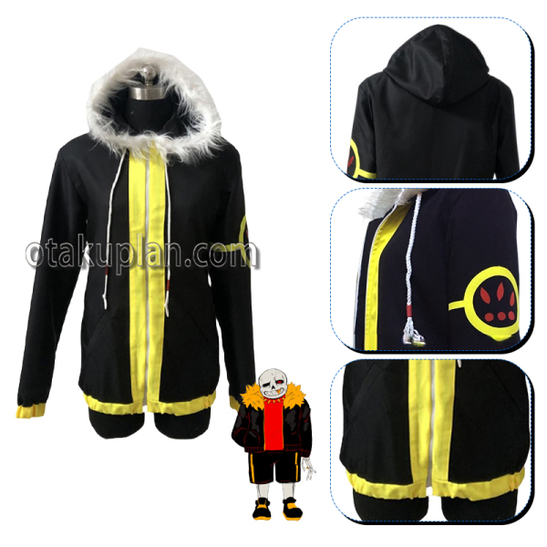 Undertale Sans Hooded Cosplay Costume-otakuplan