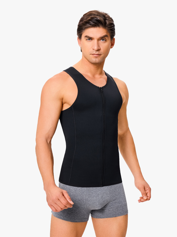 Zipper Waist Trainer Shapewear Tank Top No-Roll | Nebility