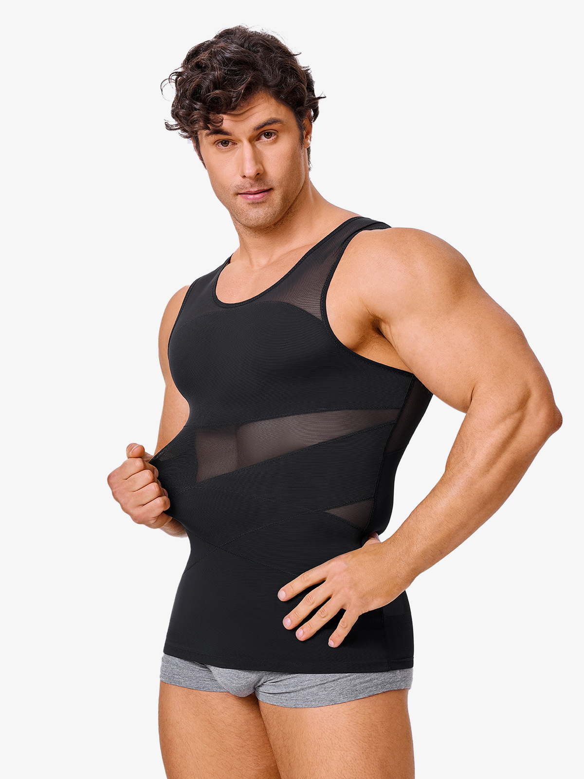 Mesh Breathable Compression Tank Top for Men – Nebility