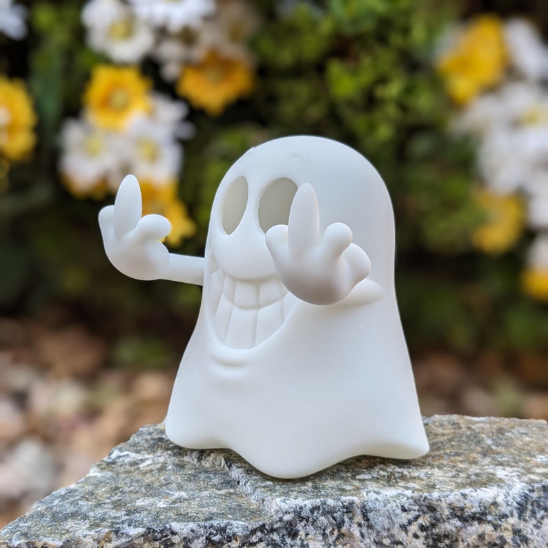 Unfriendly Ghost 3D Printed Middle finger