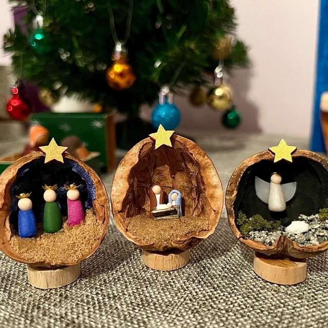 Walnut Shell Decorations