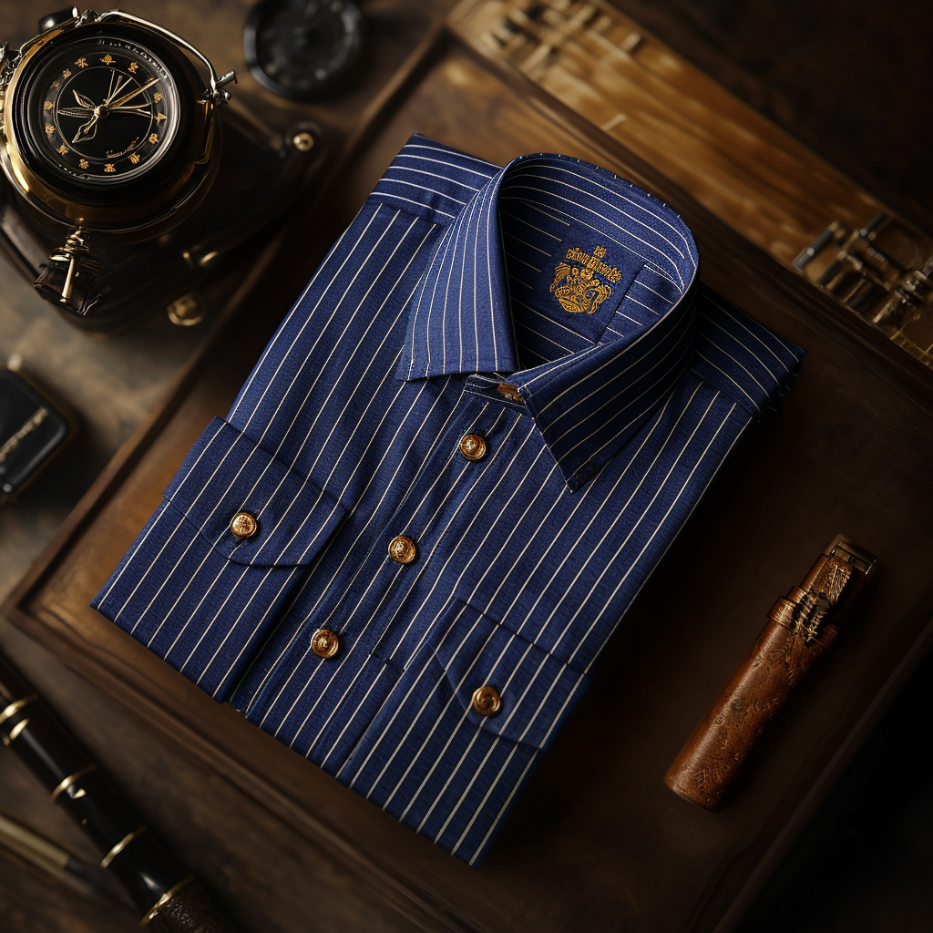 Self-designed business casual printed shirt-Tomslover