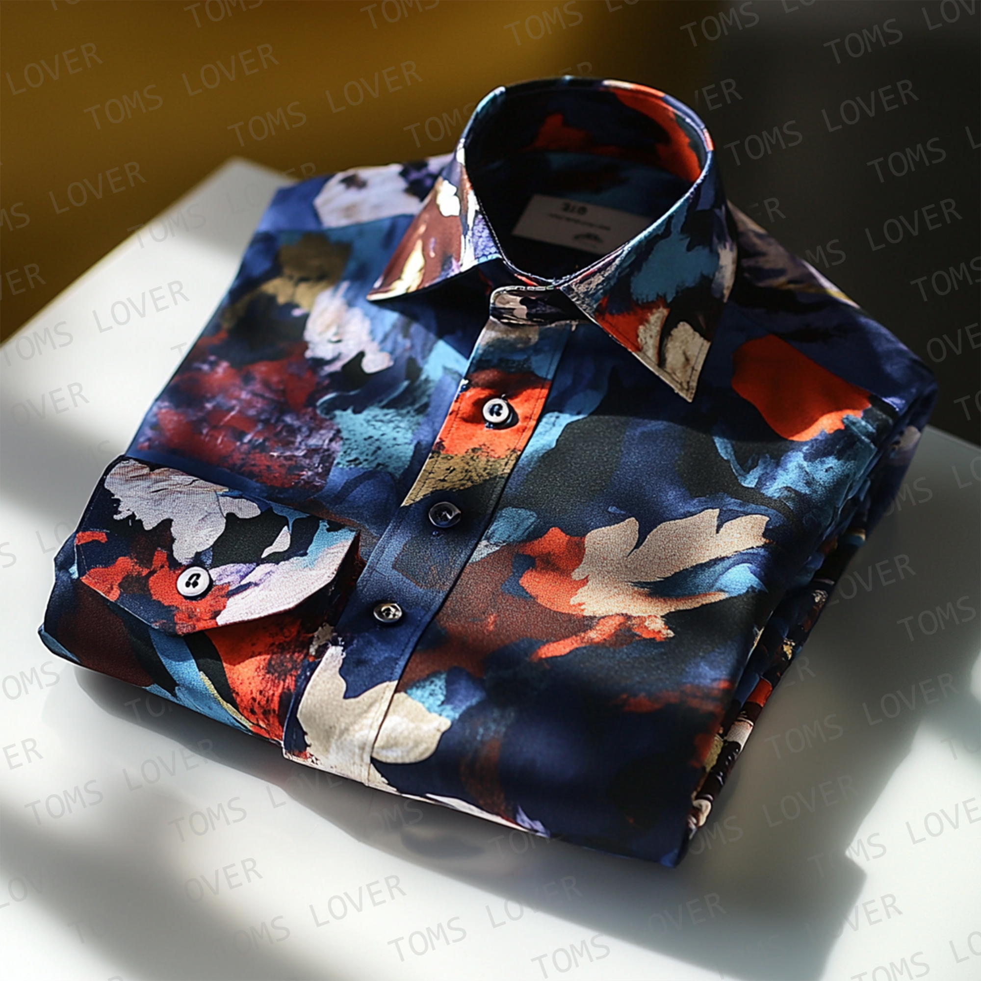 Business casual fashion printed pattern shirt -Tomslover