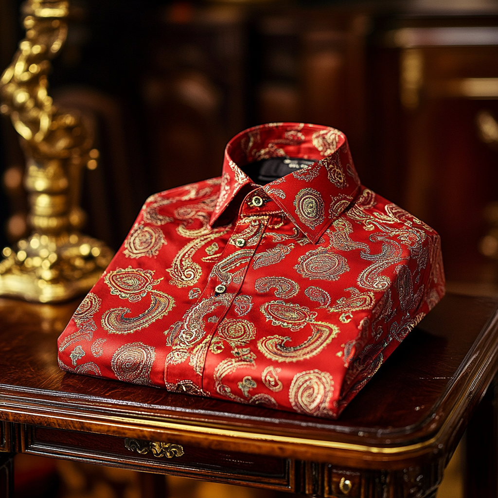Self-designed business casual printed shirt-Tomslover