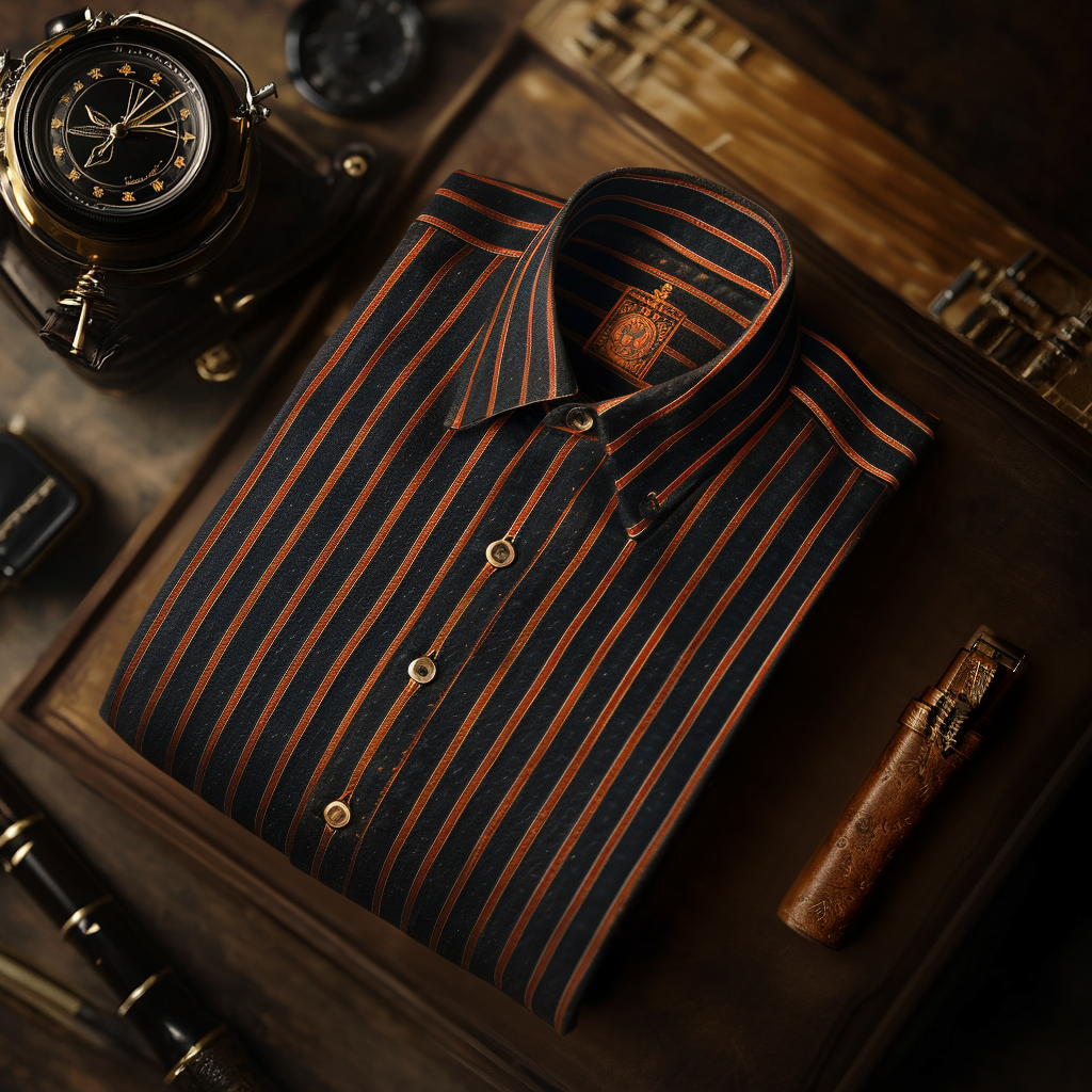 Self-designed business casual printed shirt-Tomslover