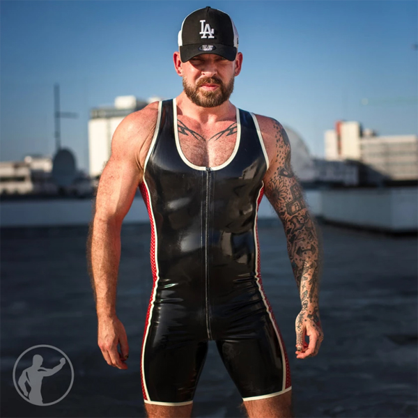 Invincible Rubber Rubber Romulus Tri Suit With Thru Zip | Black/Red ...