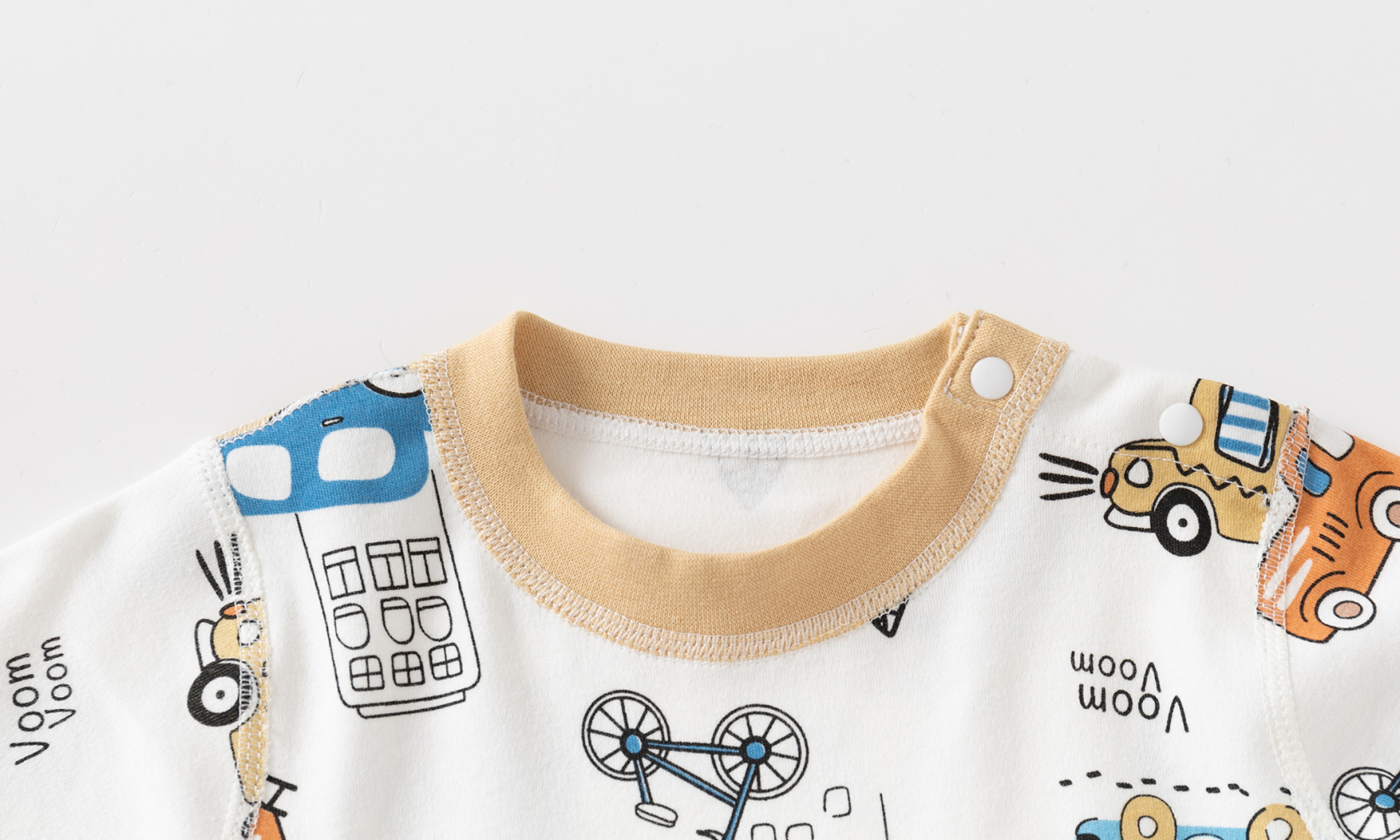 Baby Car Print Shoulder Split Romper – kissminis
