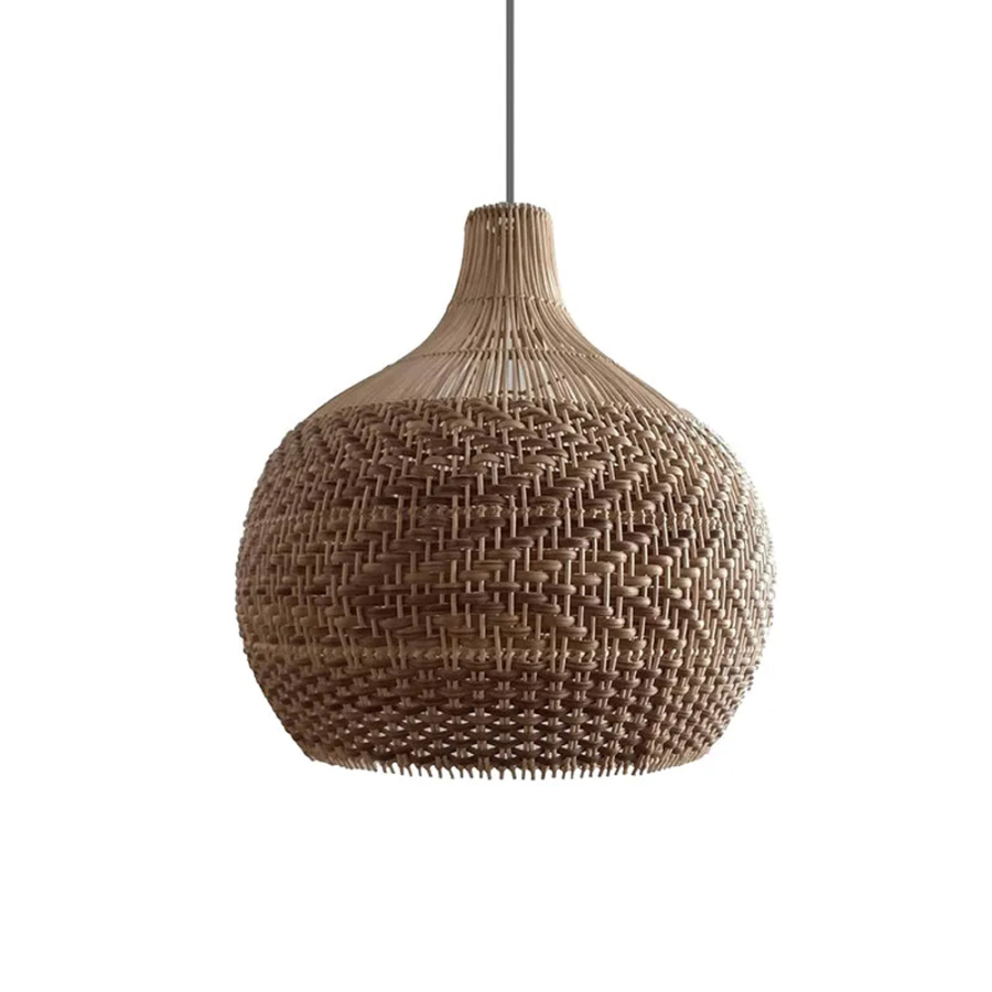 Lamppo Rustic Rattan Pendant Light Ceiling Lamp Handmade Interior Design