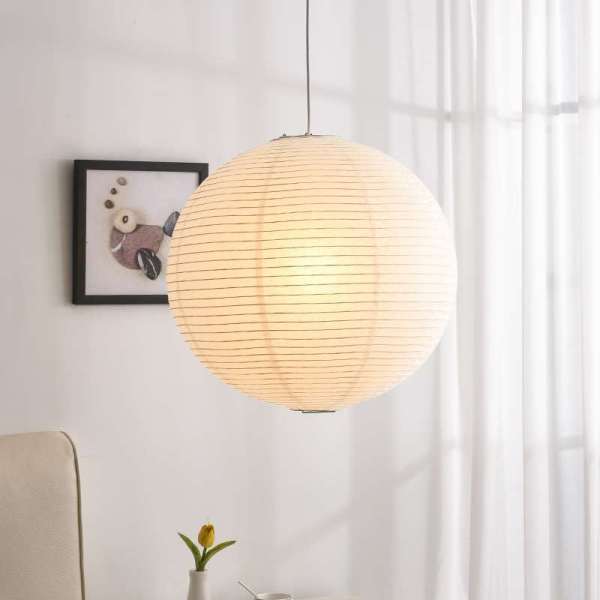 Lamppo Pendant Lights Rice Paper Traditional White Paper Lantern ...