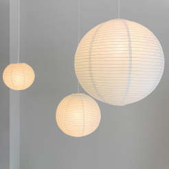 Lamppo Pendant Lights Rice Paper Traditional White Paper Lantern ...