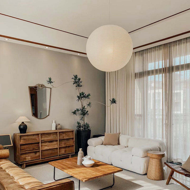 Lamppo Pendant Lights Rice Paper Traditional White Paper Lantern ...
