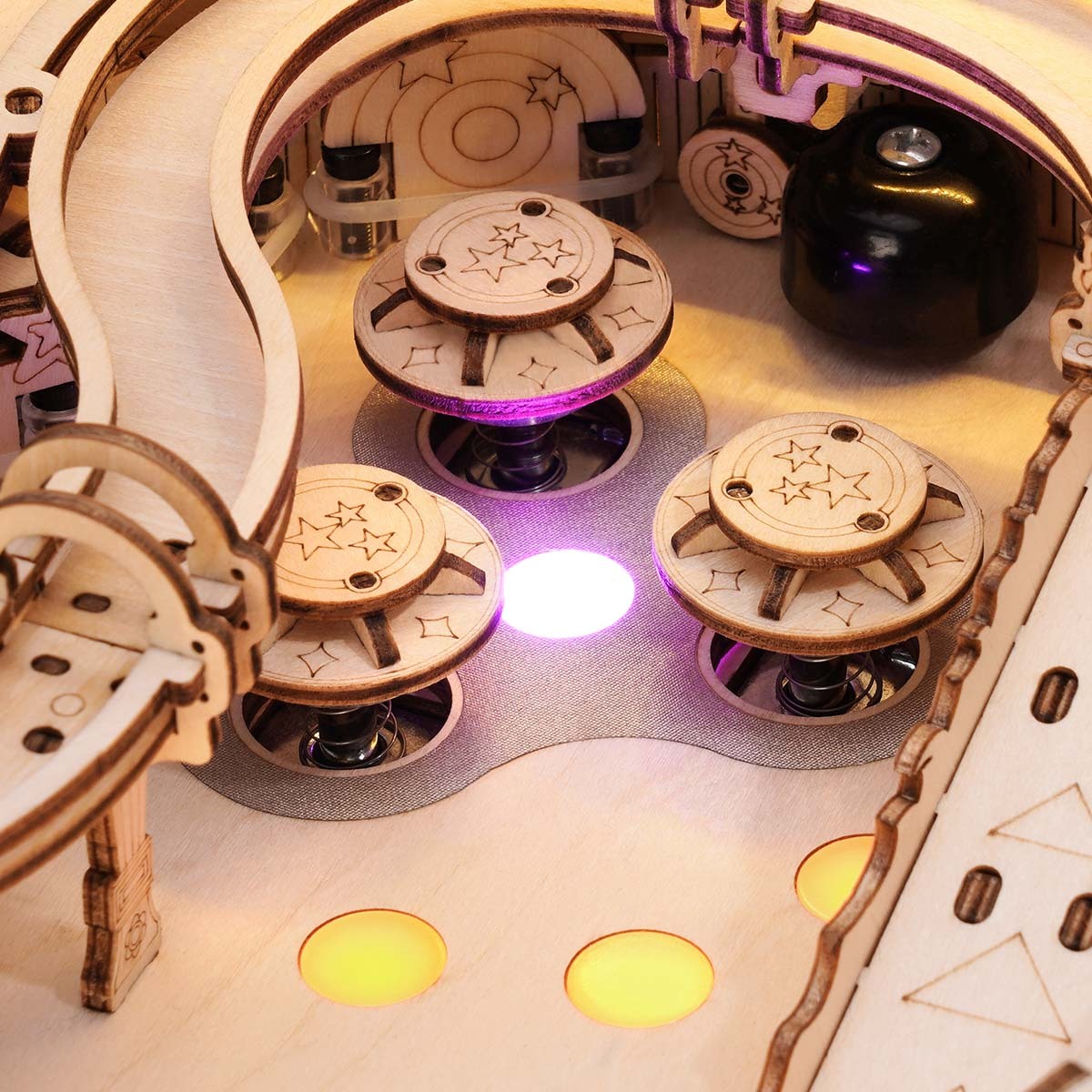 Rokr 3D Pinball Machine 3D Wooden Puzzle EG01 | Build Your Own Pinball ...