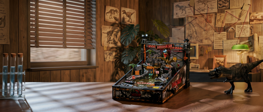 ROKR Dinosaur Lab Pinball Machine: A Desktop Arcade Build That Plays ...