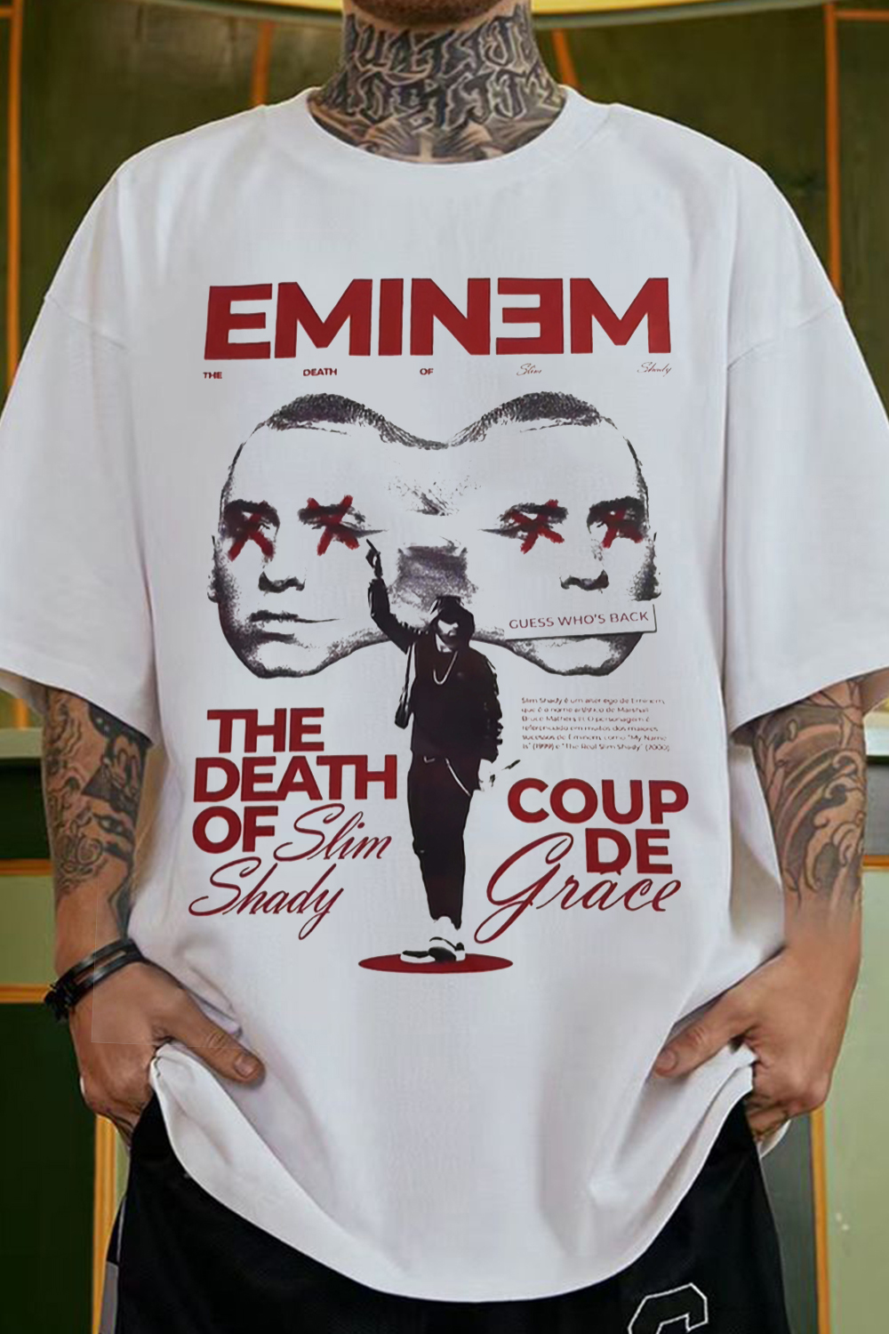 Eminem letter T-shirt
