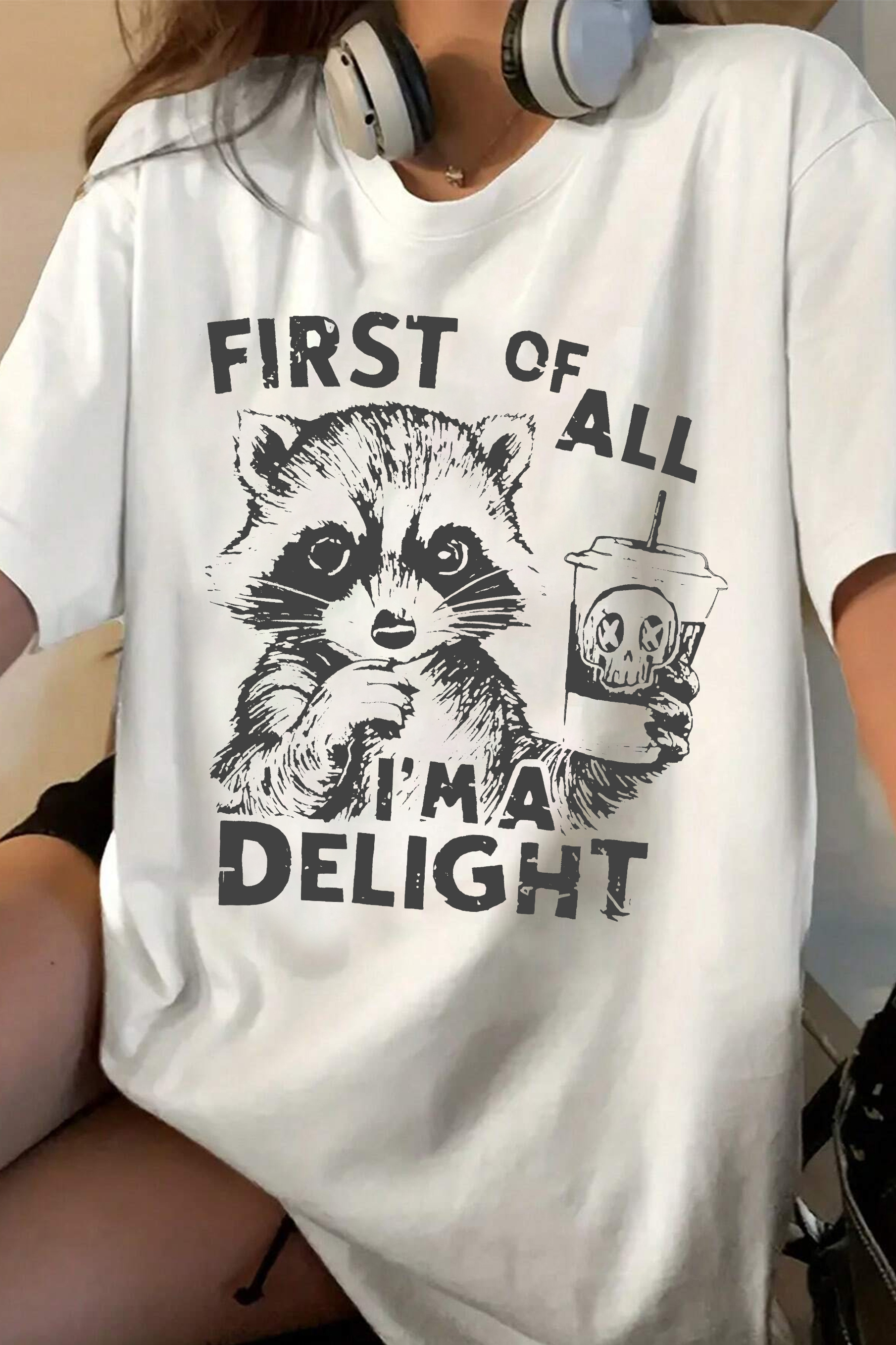 Vintage First Of All I Am Delight Tee For Women