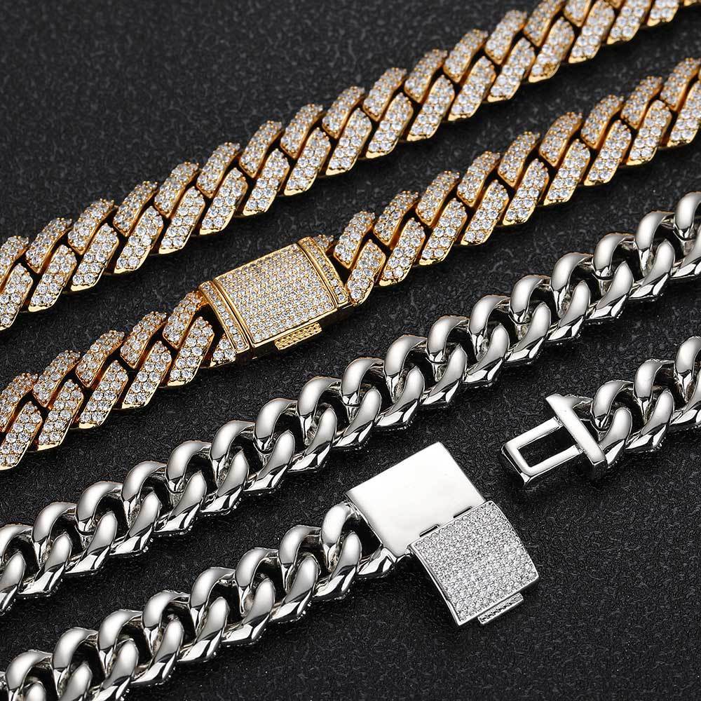 10MM Moissanite Diamond Prong Cuban Chain – vvsbox