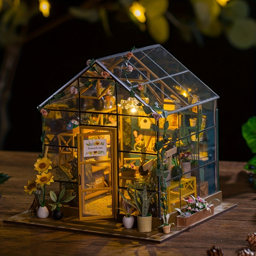 Charming DIY Miniature Garden House - Wooden Artisan Assembly Kit with ...