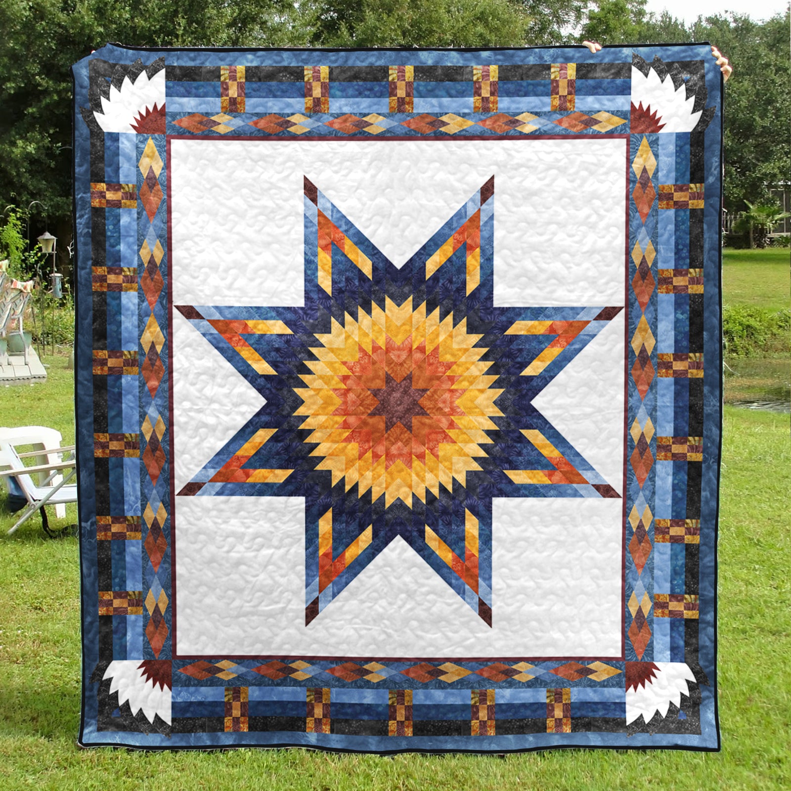 Native American Inspired Star Art Quilt TL190531Y – Yirenhouse