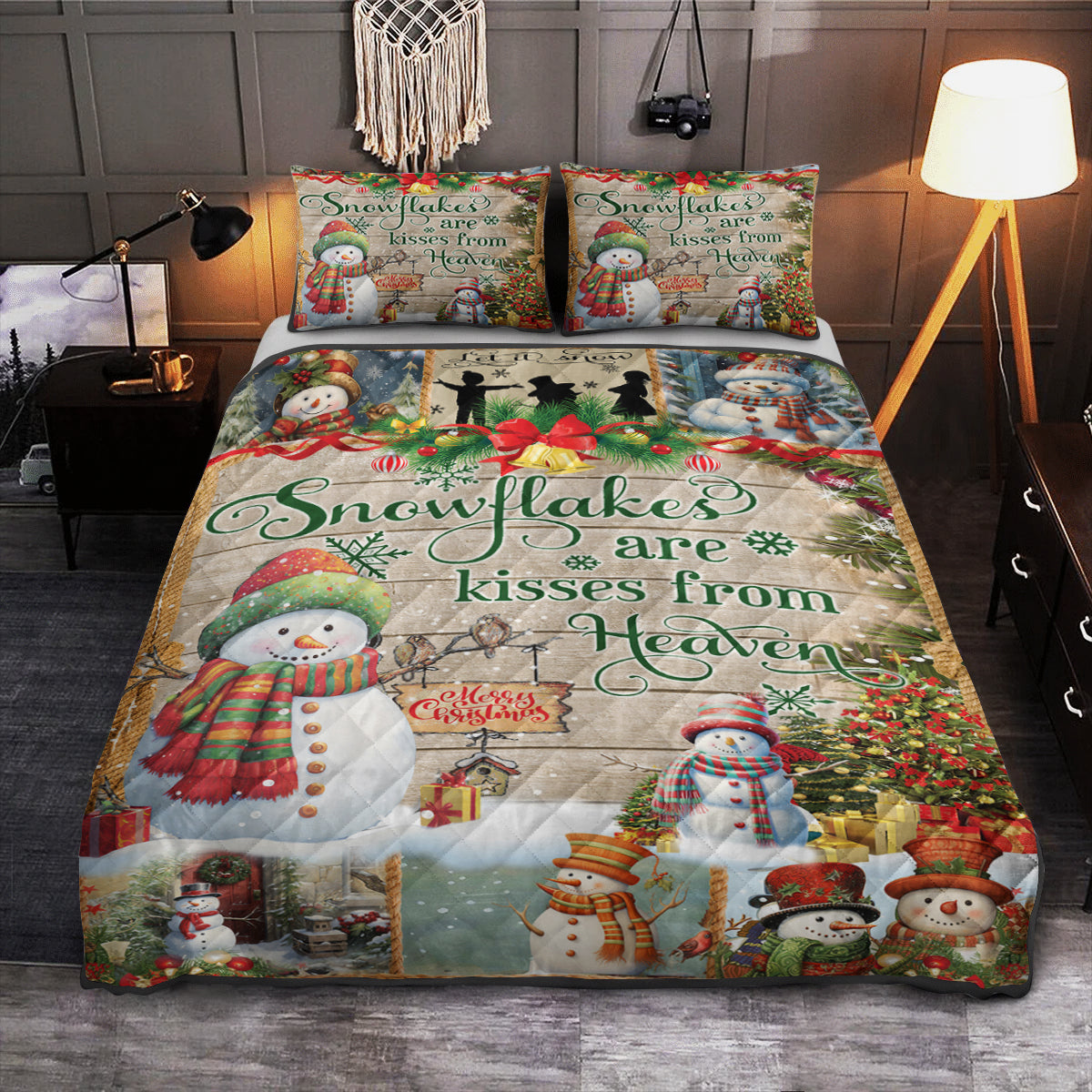 Snowman Quilt Bed Set TL090908 – Yirenhouse