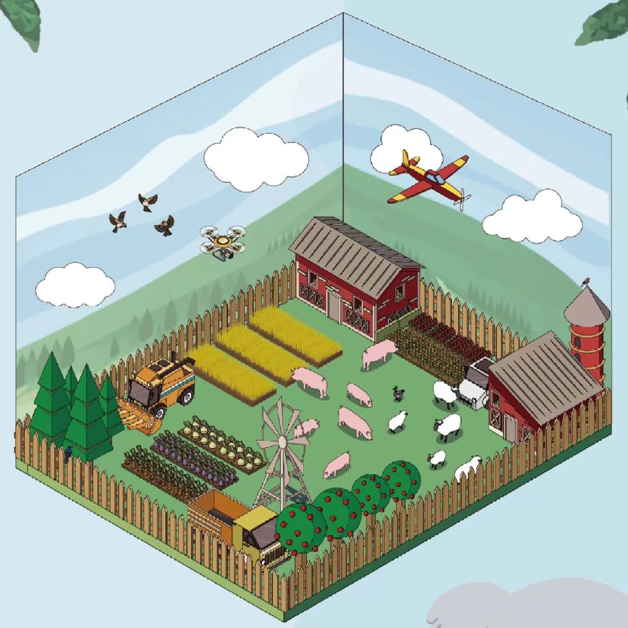 DIY Farm Sticker Scenes – Myrobotpuppy