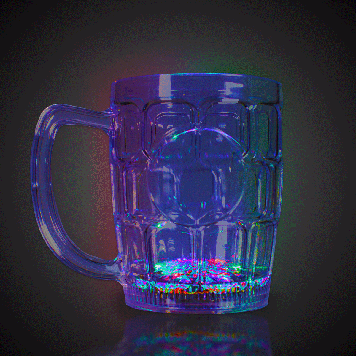 LED Light Up Flashing 16 Oz Beer Mug - Multi Color – Myrobotpuppy