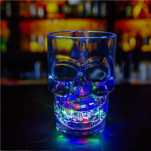 LED Light Up Flashing 14 Oz Skull Mug - Multicolor – Myrobotpuppy