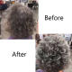 Short curly hair topper 2C