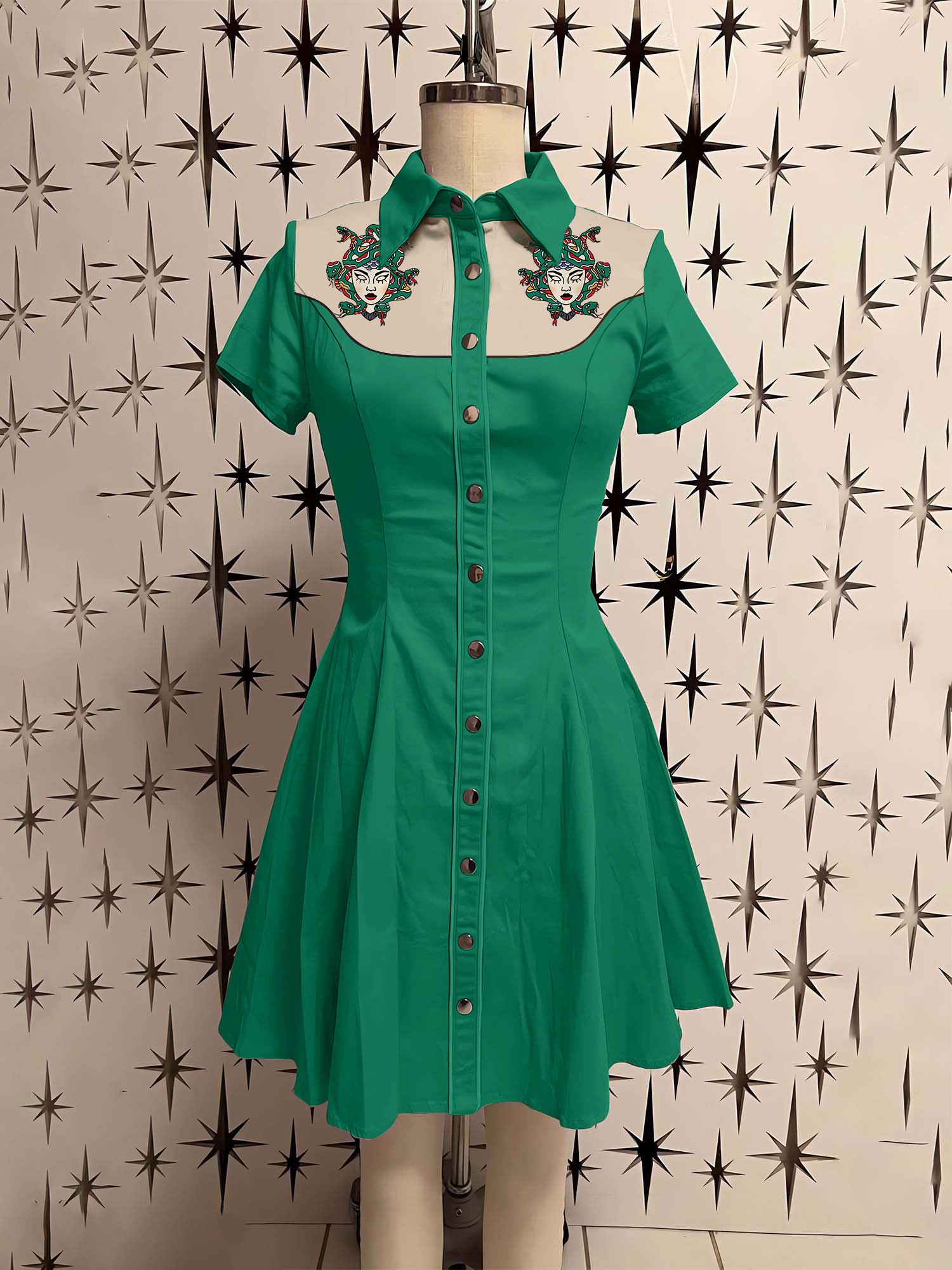 Medusa Monster Shirt Dress